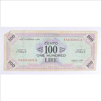Historic Italian Paper Money Currency - Interesting Note from Italy ...