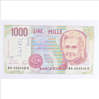 Historic Italian Paper Money Currency - Interesting Note from Italy ...
