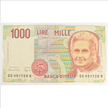 Historic Italian Paper Money Currency - Interesting Note From Italy ...