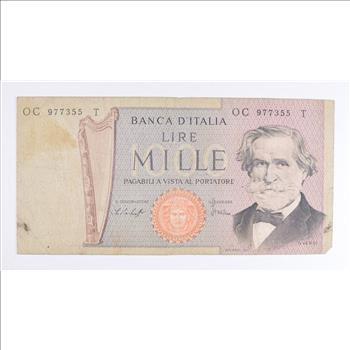 Historic Italian Paper Money Currency - Interesting Note from Italy ...