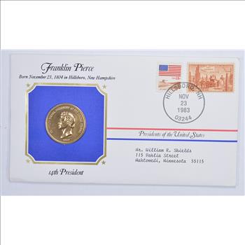 Historic - Presidents of the United States Franklin Pierce Medal - 14th ...