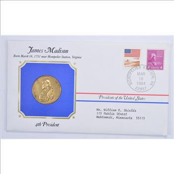 Historic - Presidents of the United States James Madison Medal - 4th ...