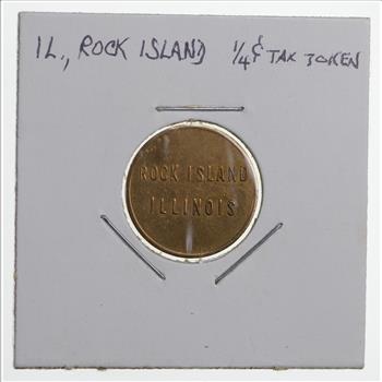 Historic - United States Tax Token - Rock Island Illinois Sales Tax 1/4 ...