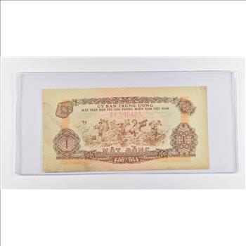 Historic World Bank Note 1963 Vietnam 1 Dong Collectible Currency ...
