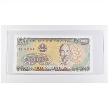 Historic World Bank Note 1988 Vietnam 1000 Dong Collectible Currency ...