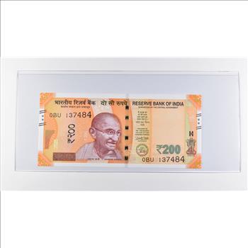 Historic World Bank Note 2017 India 200 Rupees Collectible Currency ...