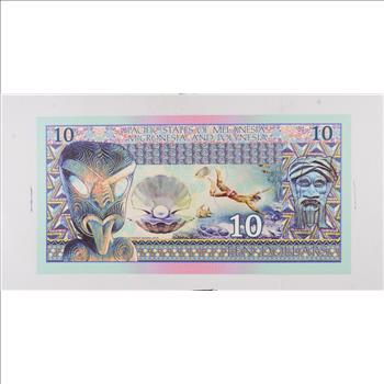 Historic World Bank Note 2018 Polynesia 10 Dollars Collectible Currency ...