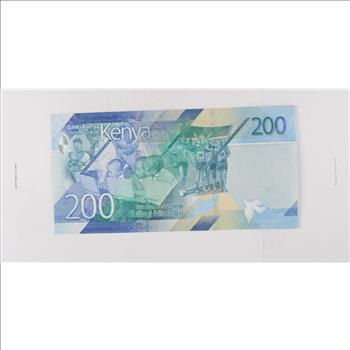 Historic World Bank Note 2019 Kenya 200 Shillings Collectible Currency ...
