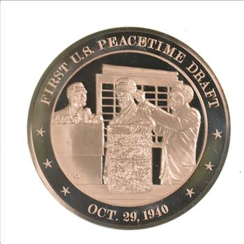 HUGE Bronze Medal Depicting First U.S. Peacetime Draft | Property Room