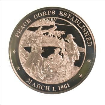 HUGE Bronze Medal Depicting Peace Corps Established | Property Room