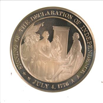 HUGE Bronze Medal Depicting Signing Of The Declaration Of Independence ...