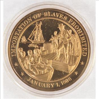 January 1, 1808 Importation Of Slaves Prohibited - Bronze Historic ...