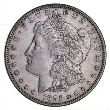 KEY DATE 1885-S Morgan Silver Dollar - RARE - Better Grade - Look at ...