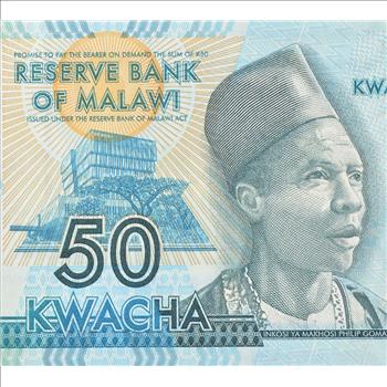Limited Edition African Reserve Bank Of Malawi Fifty Kwacha Note ...