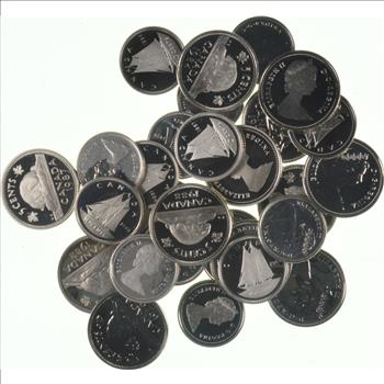 Lot of Canadian Proof/Prooflike Cents/Nickels/Dimes | Property Room