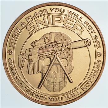 Military SNIPER Series - One Oz .999 Fine Copper Round - Limited ...