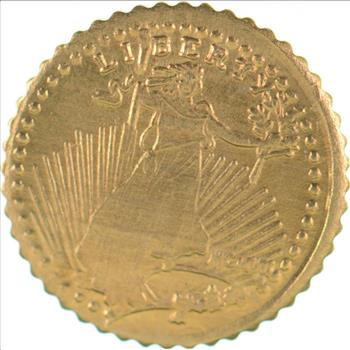 MINI Saint Gauden's Replica Gold Coin | Property Room