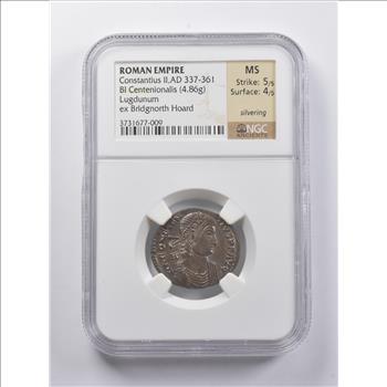 MS AD 337-361 Roman Empire BI Centenionalis (4.86g) Constan II NGC Ancients | Property Room