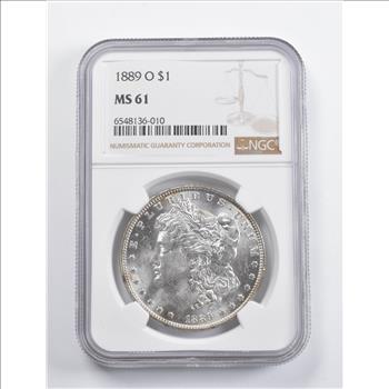 MS61 1889-O Morgan Silver Dollar NGC | Property Room