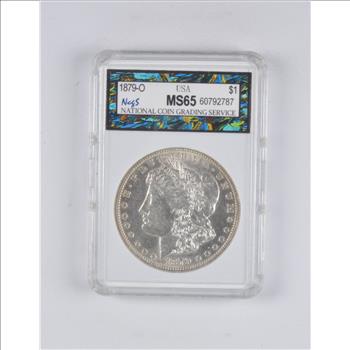 MS65 1879-O Morgan Silver Dollar - Slabbed | Property Room