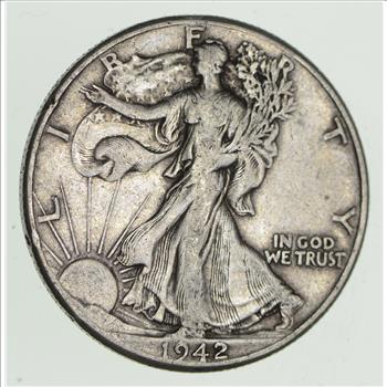 NICE COIN - Strong Feather Details - 1942 Walking Liberty Half Dollar - 90% Silver - US Coin ...