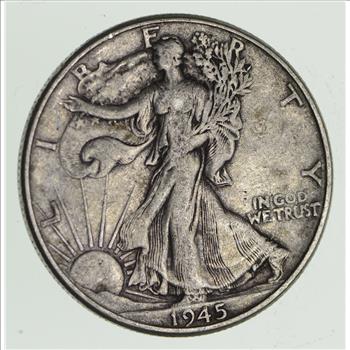 NICE COIN - Strong Feather Details - 1945 Walking Liberty Half Dollar - 90% Silver - US Coin ...