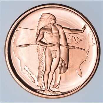 Oregon Trail - Native American Series - 1 Oz .999 Fine Copper Round ...