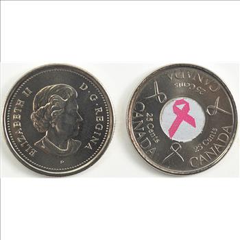 Pair of Two Colorized Canadian Uncirculated Quarters - Including A 2004 ...