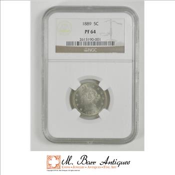 PF64 1889 Liberty V Nickel - Graded NGC | Property Room