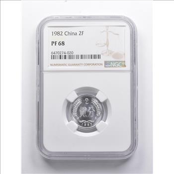 PF68 1982 China 2 Fen NGC | Property Room