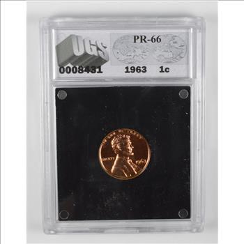 PR66 1963 Lincoln Memorial Cent - Graded UGS | Property Room
