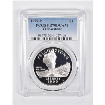 PR70 DCAM 1999-P Yellowstone National Park PCGS | Property Room