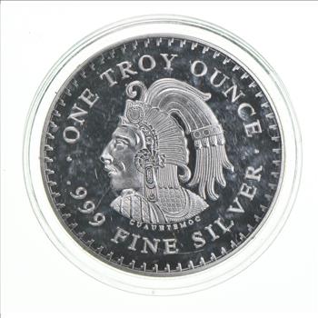 PROOF - 1 Oz 999 Silver Aztec Mayan Calendar Collectible Coin Medal ...