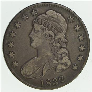 Rare - 1832 BUST Half Dollar - Great Detail - United States Type Coin ...