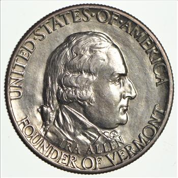 Rare - Choice - 1927 Vermont Silver Half Dollar - Early Commemoratives ...