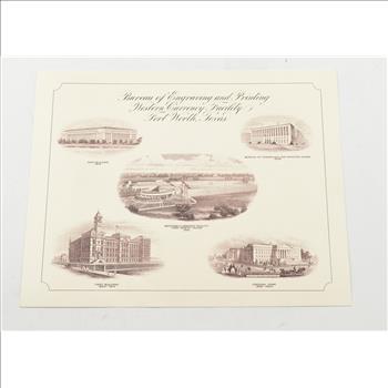 RARE - Fort Worth Texas Landmarks - BEP Souvenir Card | Property Room