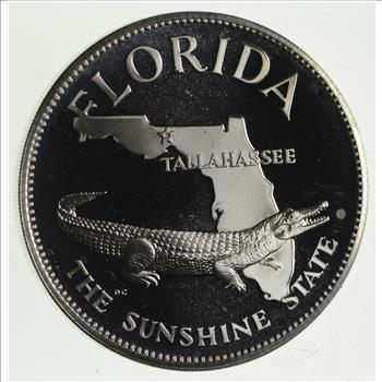 Rare - Limited Edition Florida The Sunshine State Sterling Large Silver ...