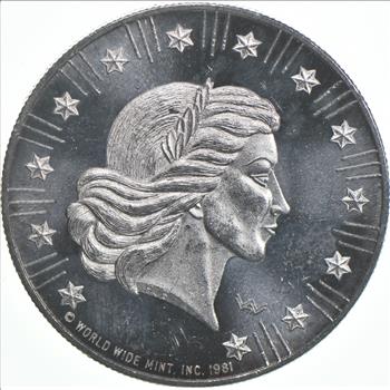 Rare Silver 1 Oz. American Eagle Silver Round .999 Fine Silver ...