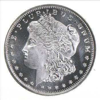 Rare Silver 1/2 Troy Oz. Morgan Dollar Pattern Copy Silver Round .999 ...