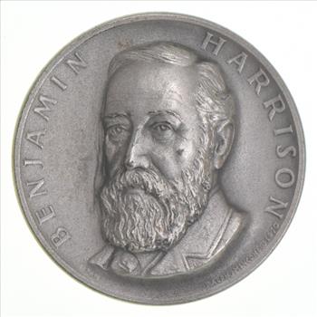 Rare Silver 24.3 Grams President Benjamin Harrison Silver Round .999 ...
