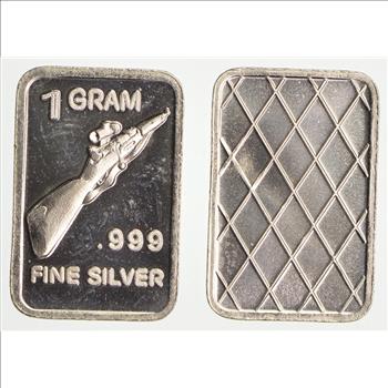 Riffle - 1 Gram .999 Fine Silver - Custom Designed Silver Bar ...