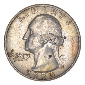 SAN FRANCISCO - 'S' Minted 1950-S Washington 90% Silver United States ...