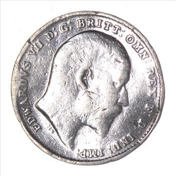 SILVER - 1908 Great Britain 3 Pence - World Silver Coin | Property Room
