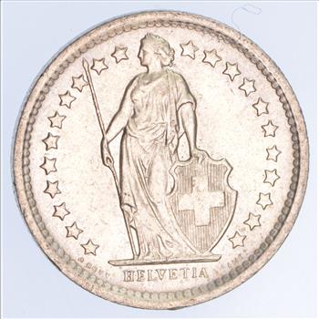 SILVER 1965 Switzerland World Silver Coin | Property Room