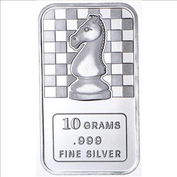 SILVER - Chess Knight - 10 Gram .999 Fine Silver - Limited Design ...