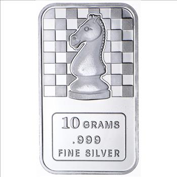 SILVER - Chess Knight - 10 Gram .999 Fine Silver - Limited Design ...