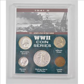 SILVER Coin Set 1941-S WWII Coin Series Historic US Collection ...