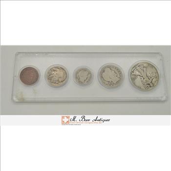 SILVER Coin Set (5) Assorted US Coins Set**** Historic US Collection ...