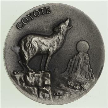 Silver - Limited Edition Wildlife Series - Coyote - .925 Silver Round ...