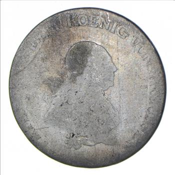 SILVER - Roughly the Size of a Half Dollar - 1793 German States Prussia ...